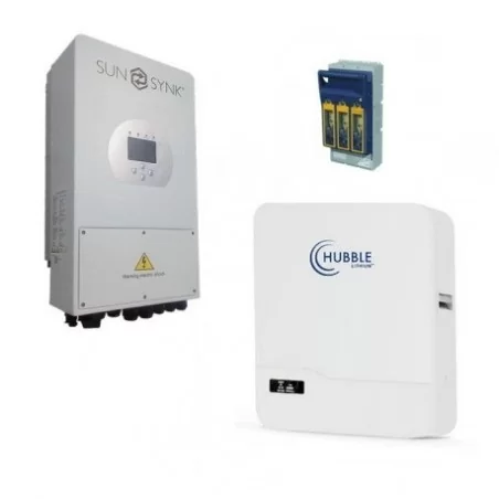 Sunsynk 5kw inverter - Hubble Li-ion AM-5 5kWh Package (Solar Ready)
