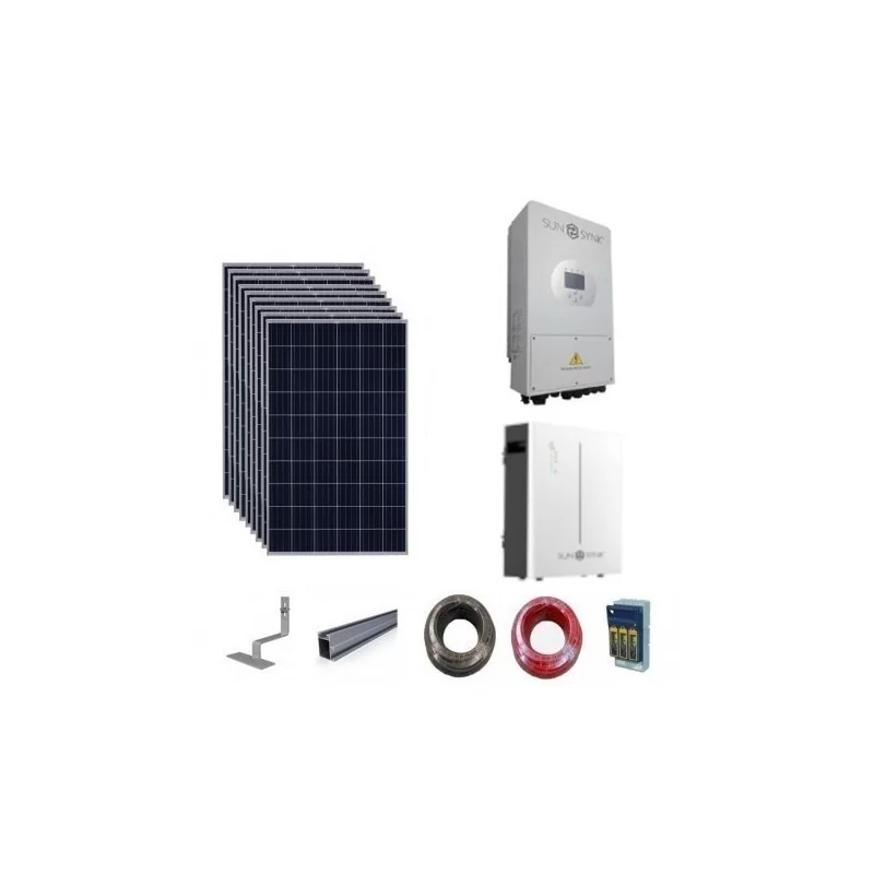 Sunsynk Inverter & Battery 5kW Solar PV Kit