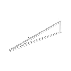 KD Solar adjustable V-frame brackets for landscape mounting