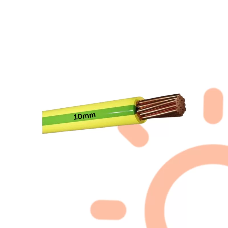 Earth Wire 10mm² Green/Yellow House Wire 10m